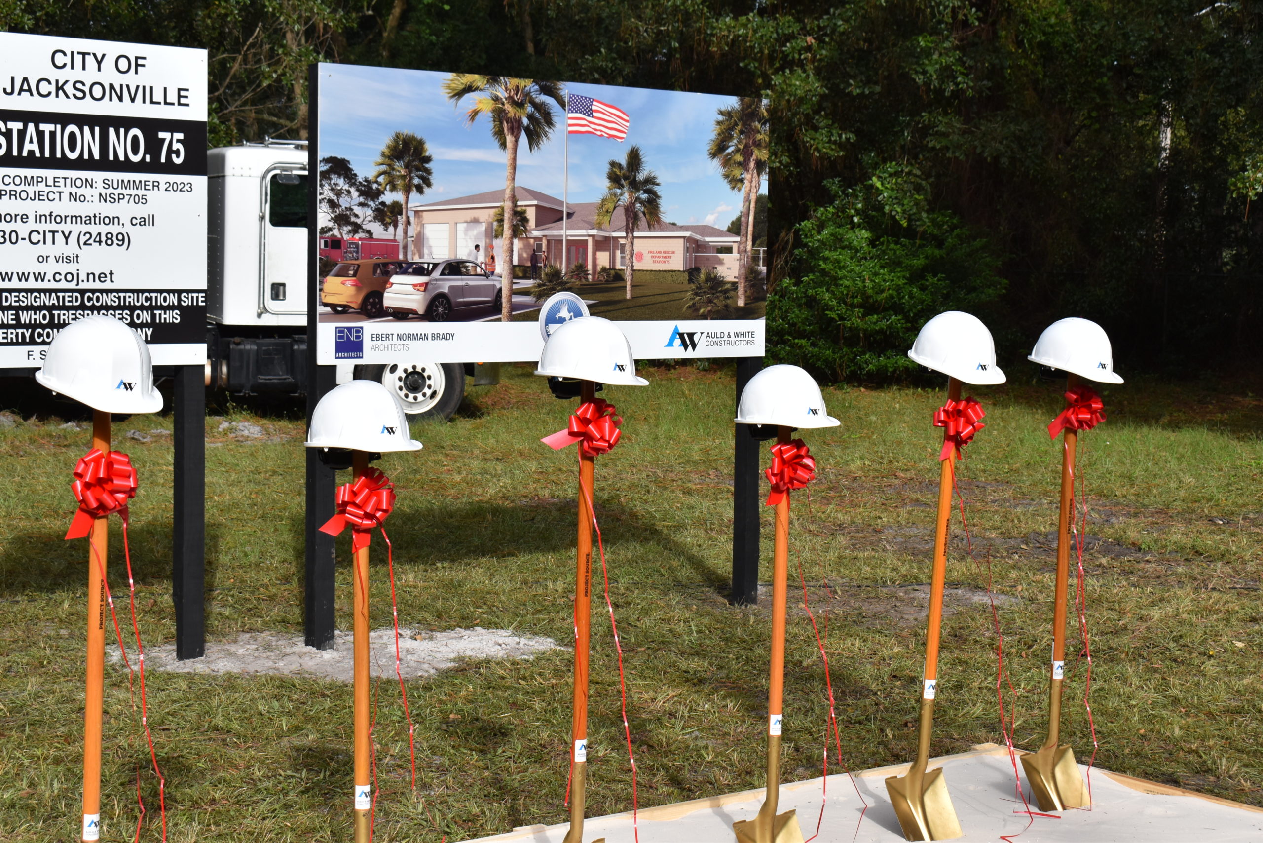Fire Station 75 Groundbreaking - Auld & White Constructors