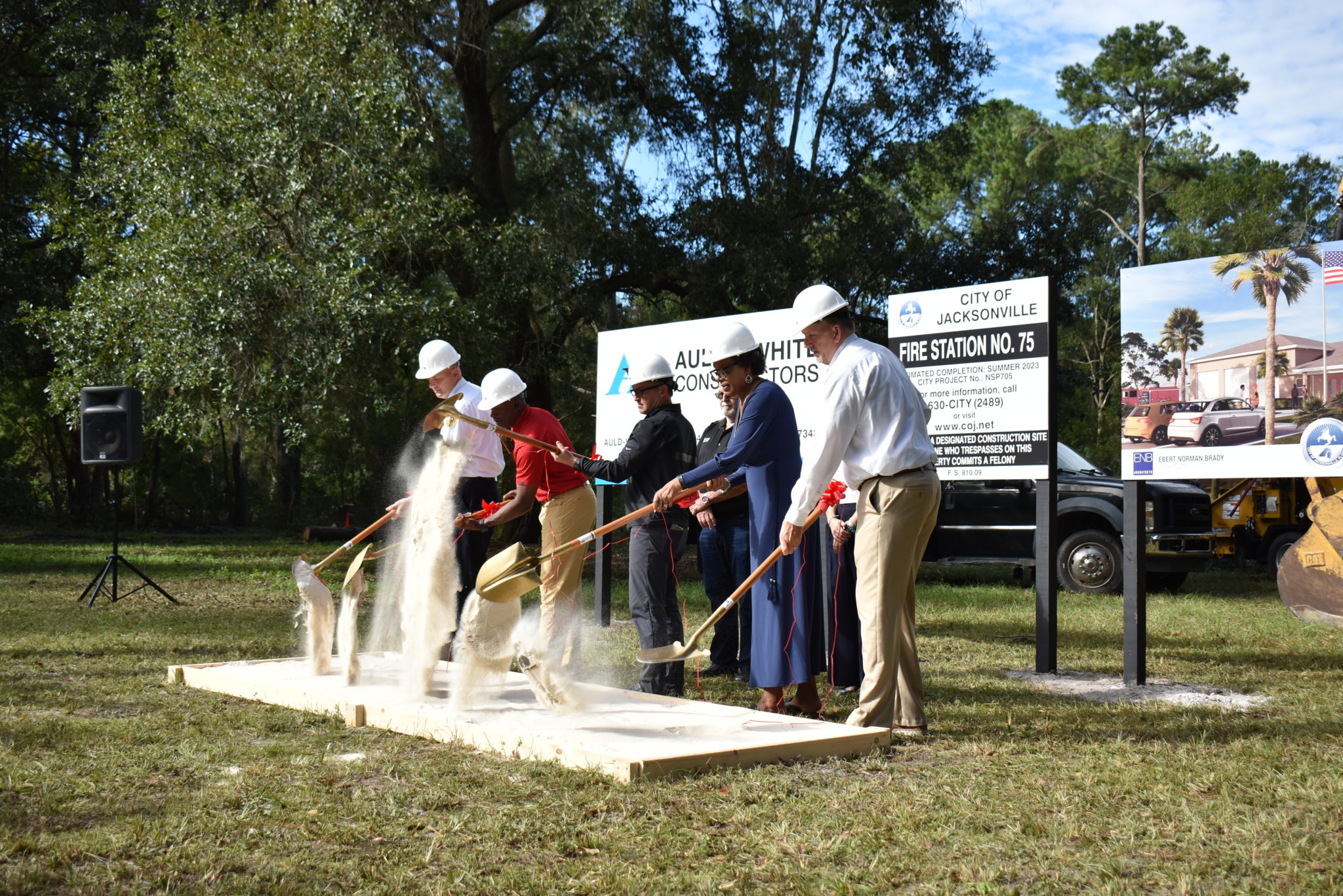 Fire Station 75 Groundbreaking - Auld & White Constructors
